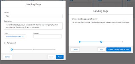 create a landing page at the root of your private domain sfmc quest