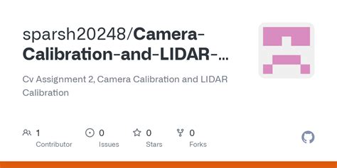 Github Sparsh20248camera Calibration And Lidar Calibration Cv