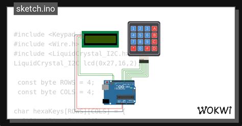 Keypad Simple Lcd Wokwi Esp32 Stm32 Arduino Simulator