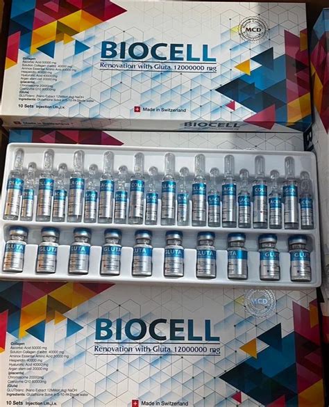 Biocell Renovation Gluta 12000000mg Glutathione Injection For Skin