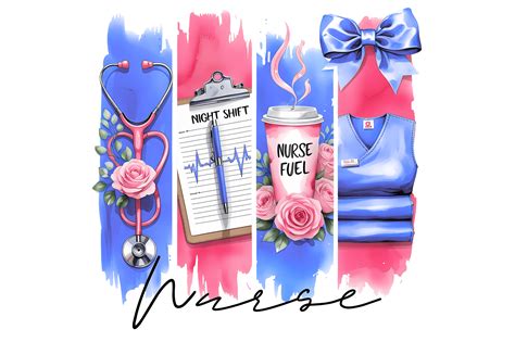 Brushstroke Nurse Black Tree Life Designs