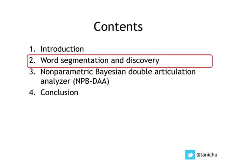 Nonparametric Bayesian Word Discovery For Symbol Emergence In Robotics Ppt