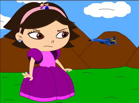 Giant Angry Princess June Cronfronts Big Jet By Princeeithan28 On