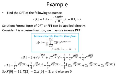 solved 2 find the dft of the following sequence 2πη 2πης