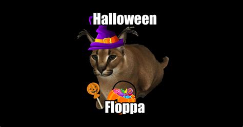 Halloween Big Floppa Meme Caracal Cat Beloved Spooky Funny Cute