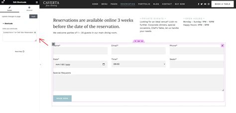 How To Add A Restaurant Reservation Form In Wordpress