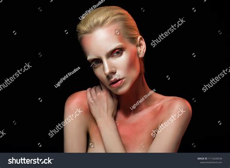 Beautiful Naked Woman Body Art Isolated库存照片1113426539 Shutterstock