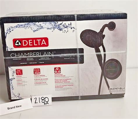 Delta Chamberlain 2 In 1 Single Handle 4 Spray Shower Faucet In Matte