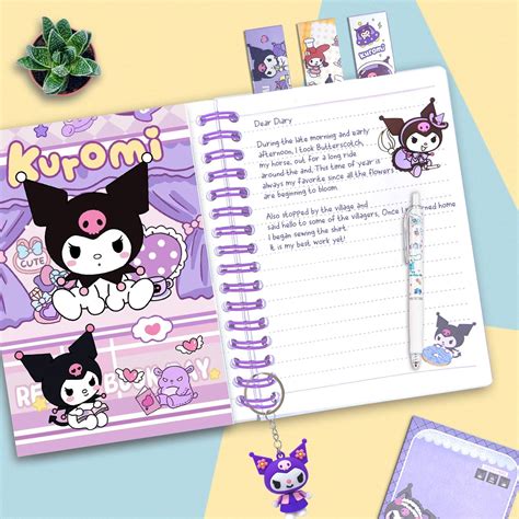Kuromi School Supplies Kawaii Kuromi School Supplies T Set