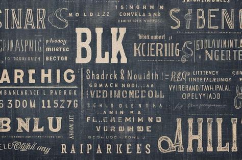 Premium Ai Image Rough Inline Condensed Font