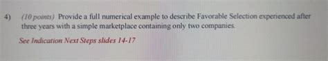 solved 10 ﻿points ﻿provide a full numerical example to