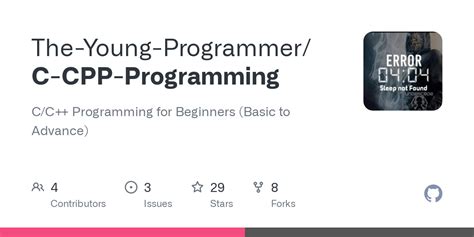 Github The Young Programmerc Cpp Programming Cc Programming For