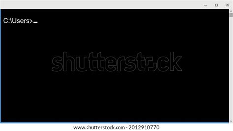 Vector Illustration Cmd Command Terminal Stock Vector Royalty Free