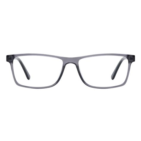 Rectangle Grey Eyeglasses