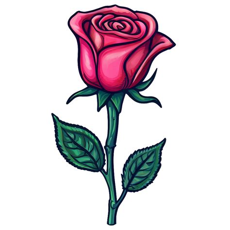 Download Rose Bud Sketch Png Mlu