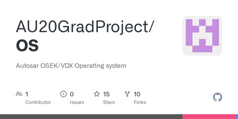 Github Au20gradproject Os Autosar Osek Vdx Operating System