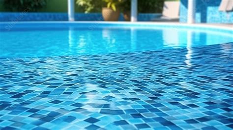 Fondo Piscina Azul Cristalina Como Perfecta En 3d Para Power Point Y