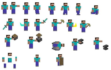 Sprites De Herobrine Minecraft Steve Sprite Minecraft