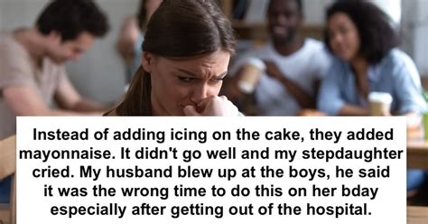 Mom Defends Sons After They Prank Stepsister With Birthday Cake Covered