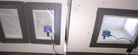positioning of the particle counter instrument in the test model