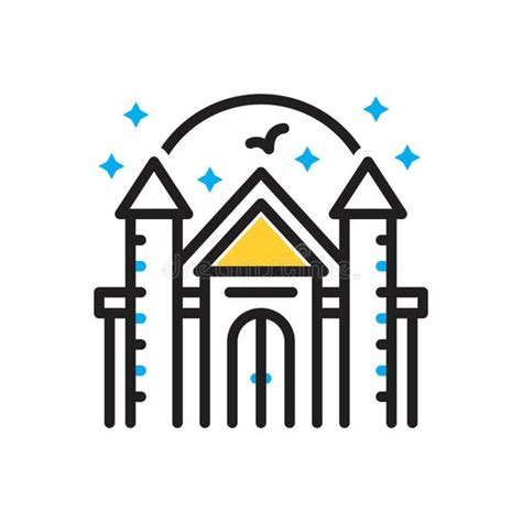 Multi Color Icon For Fantasy Flanker And Spec Stock Illustration