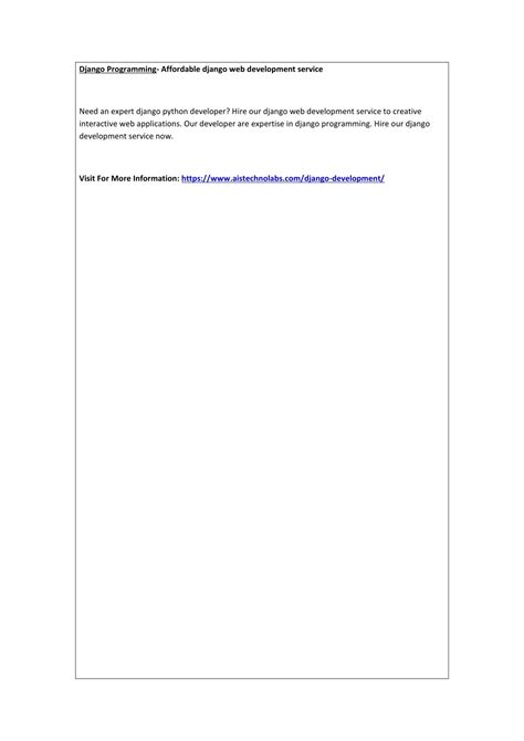 Ppt Django Programming Affordable Django Web Development Service