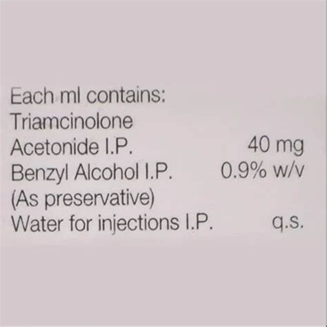 Triamcinolone Kenacort 40mg Injection At Rs 120vial In Nagpur Id