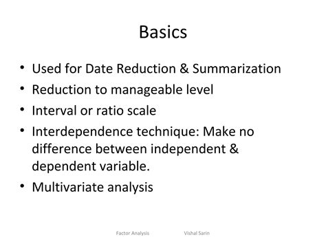 Factor Analysis Ppt