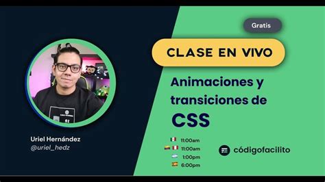 Animaciones y transiciones en CSS Clase en vivo Animo Cursillo Informática