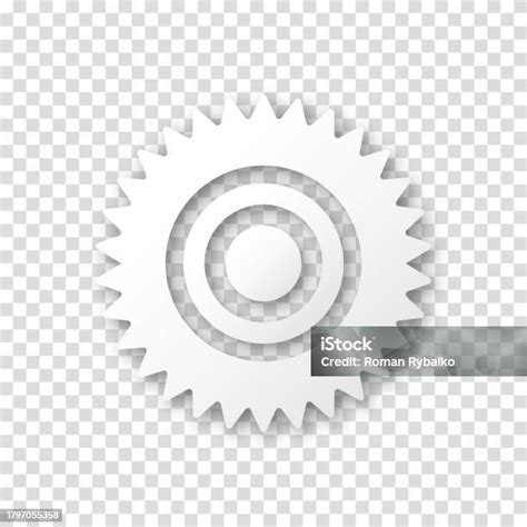 기어 아이콘 플랫 디자인 기계 스프로킷 기어 아이콘입니다 투명한 배경에 사실적인 벡터 톱니바퀴 기호 기호 개념에 대한 스톡 벡터 아트 및 기타 이미지 Istock