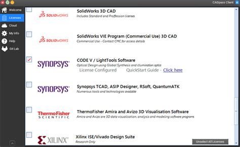 Quick Start Guide Installing Synopsys Optical Solutions Code V And