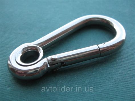 Карабин пожарный с кольцом, нержавеющая сталь А4 (AISI 316): продажа ...