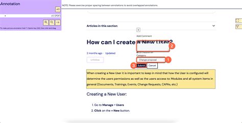 what are pdf annotations categories scilife