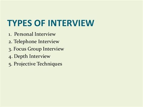 interview method in research