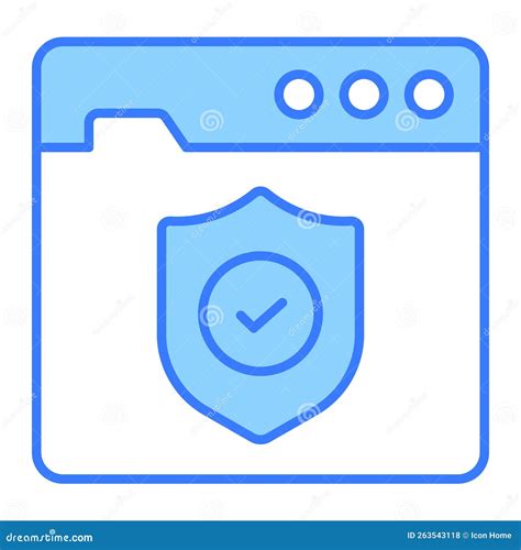 Web Security Icon Modern Illustration Stock Vector Illustration Of
