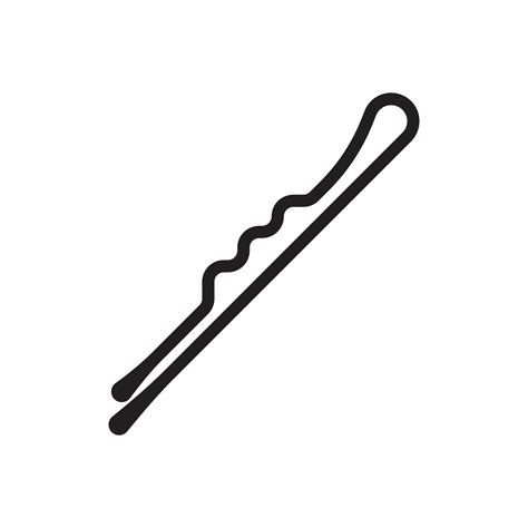 Hair Pin Symbol Icon Logo Illustration Design Template Vector Art At Vecteezy