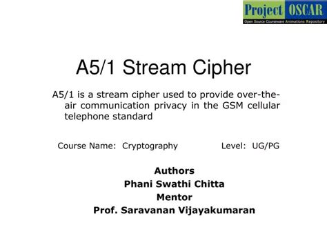 Ppt A51 Stream Cipher Powerpoint Presentation Free Download Id