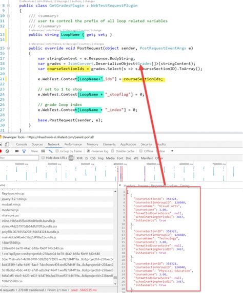 Visual Studio Web Performance Tests Dynamically Looping Over Nested