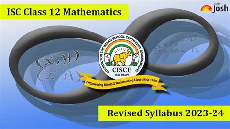 Isc Class 12 Maths Revised Syllabus For 2024 Exam Download In Pdf