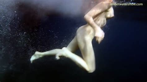 Swimming Gracefully Naked Underwater