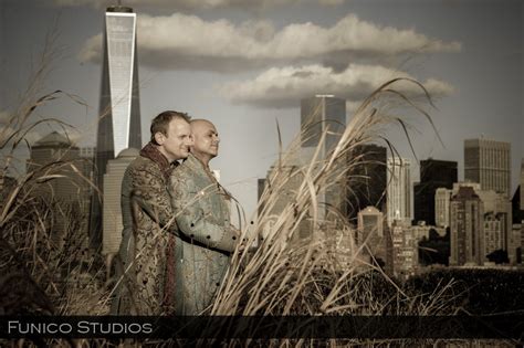 Manoj And Bobs Same Sex Wedding At The Liberty House Restaurant Jersey City Nj The Funico