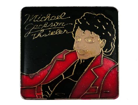 Michael Jackson Thriller Vintage Enamel Pin Lapel Badge Brooch Etsy