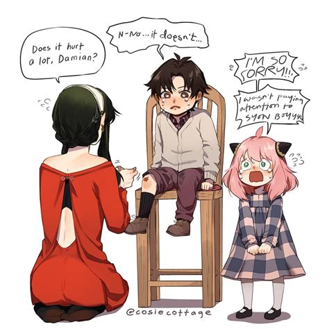 Yor Briar Anya And Damian Desmond Spy X Family Drawn By Cosiecottage Danbooru