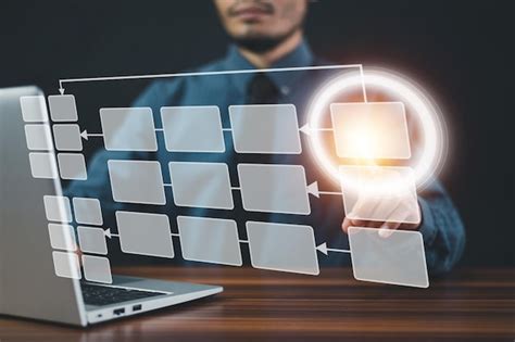 Premium Photo Workflow Automation Flowchart Business Organization