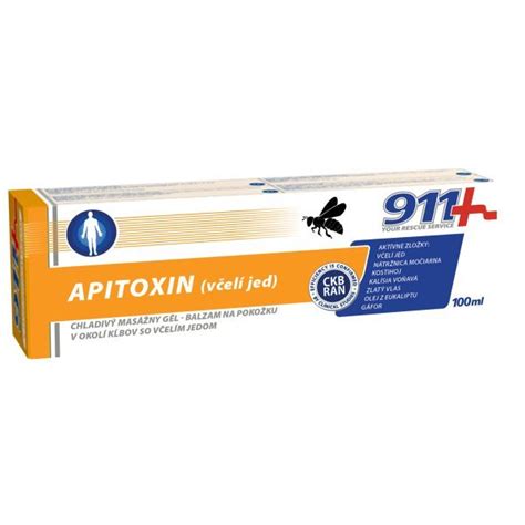 Twinstec 911 Apitoxin Včelí Jed Gél 100 Ml Bugysk