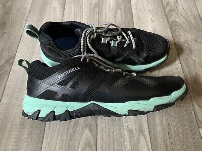 Merrell Meru Running Shoes Womens Size 95 Black Ocean Blue Lace Up