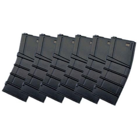 Ics Airsoft C7 Style M4 M16 High Capacity 300rd Magazines Pack Of 6 Airsoft Megastore