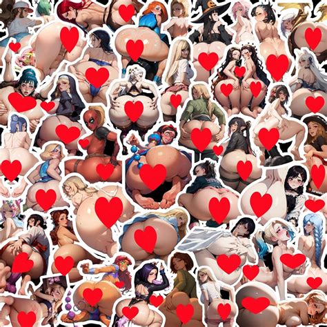 48pcs Hentaii Stickers Uncensored Hentai Stickers Waifu