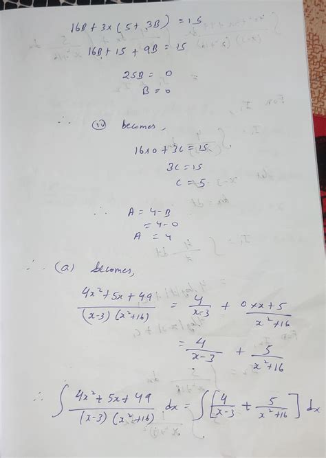 [solved] Calculus Question Using Partial Fraction Decomposition To