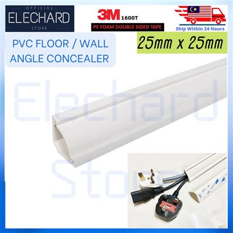 1 Meter Self Adhesive Raceway Angle Wall Cord Duct Cable Triangle